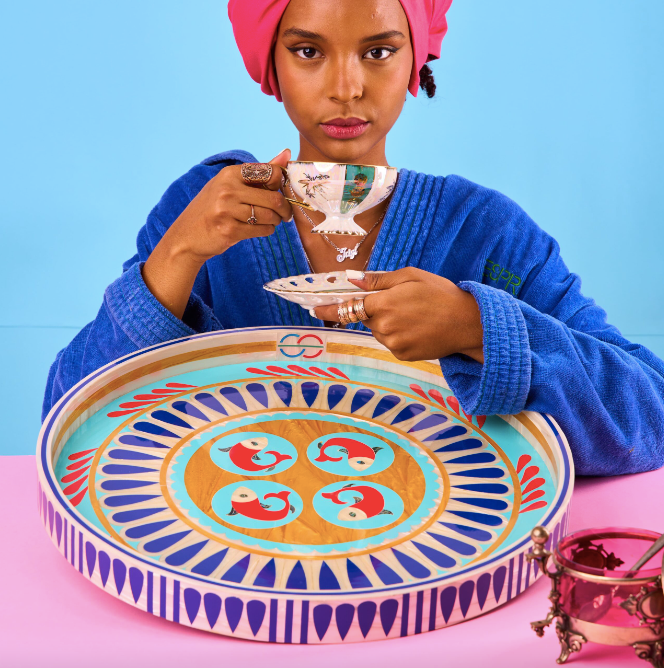 Bluemania Round Tray